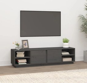 vidaXL TV skříňka 156 x 40 x 40 cm masivní borové dřevo [814458] Barva: Šedá