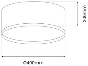 LED Stropní svítidlo RONDO LED/18W/230V zelená