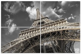 Obraz na plátně - Eiffelova věž - pohled zezdola 135FD (120x80 cm)