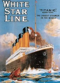 EUROGRAPHICS Puzzle Plakát Titanic / 1000 dílků / 48,89 × 67,63 cm