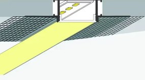 BERGE LED hliníkový profil zapuštěný 2m - sada