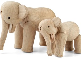 Kay Bojesen Denmark Dřevěný slon Oak Elephant Mini 9,5 cm, přírodní barva, dřevo