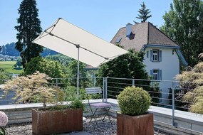 Slunečník SUNCOMFORT Flex Roof 210 x 150 cm šedo-béžová