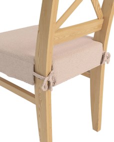 Sedák na židli IKEA Ingolf barva růžová látka pletený vzor