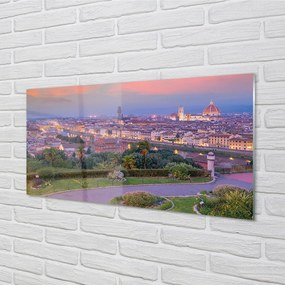 akrylový obraz řeka Itálie Panorama 140x70 cm