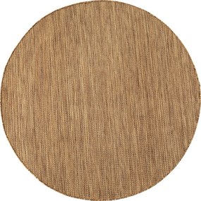 Hnědý kulatý vnitřní a venkovní koberec ø 120 cm Mira 1450 – Ayyildiz Carpets