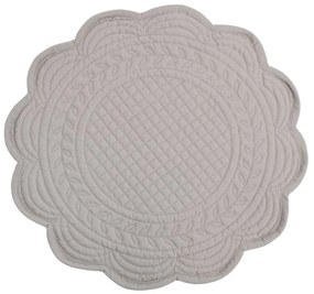 CÔTÉ TABLE Látkové prostírání - světle šedá 30 cm, šedá barva, textil