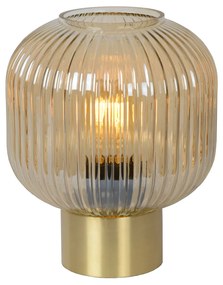 Lucide 45586/20/62 stolní lampa Maloto jantarová, 1xE27, ø20cm