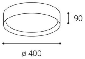 LED2 - LED Stmívatelné stropní svítidlo MILA LED/30W/230V