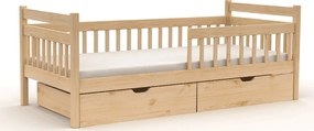 Bradop Dětská postel Marcelka L925 s úložným prostorem, masiv | Rozměr: 90 - Šířka matrace 90