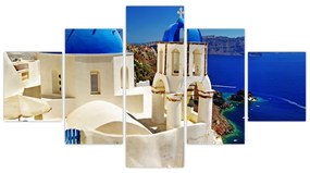 Obraz - Santorini, Řecko (125x70 cm)