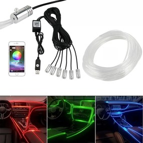 Led Pásek 8M Neon 5050 Rgb Aplikace Dálkový Ovladač Pásek Barevný