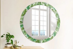 Kulaté dekorativní zrcadlo Džungle odchází fi 90 cm