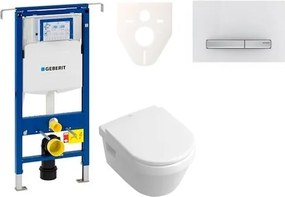 Cenově zvýhodněný závěsný WC set Geberit do lehkých stěn / předstěnová montáž + WC Villeroy & Boch Omnia Architectura 111.355.00.5NB8