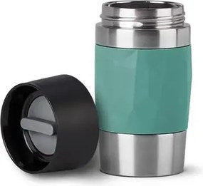Emsa TRAVEL MUG Compact Petrol / Termohrnek / 300 ml / Nerezová ocel /