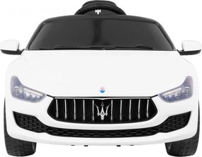Ramiz Elektrické autíčko Maserati Ghibli na akumulátor bílé + dálkové ovládání
