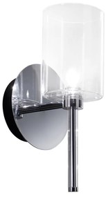 Axolight Spillray R, nástěnné svítidlo z křišťálového skla, LED 1,5W G4 výška 29,3cm