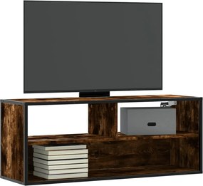 Fionshop 263676294 Tv skříňka kouřový dub 100x31x39,5 cm kompozitní dřevo