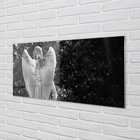 Obraz na skle Anděl křídla strom 120x60 cm