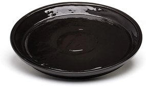 Keramická glazovaná podmiska ø 31 cm - černá