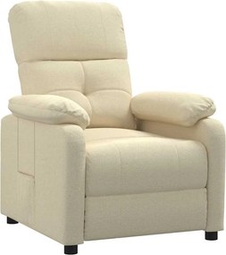 Polohovací křeslo krémové textil 289671