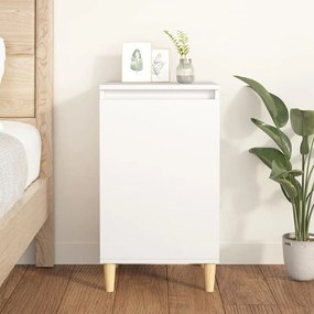 Noční stolek bílý 40 x 35 x 70 cm kompozitní dřevo - Default Title