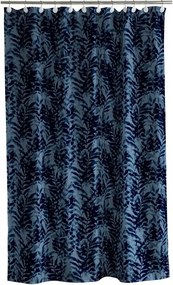 Modrý sprchový závěs Södahl Leaves, 180 x 200 cm