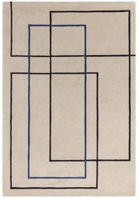 Tribeca Design Kusový koberec Jigsaw Outline Blue Rozměry: 120x170 cm