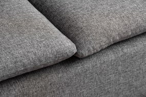 Hanah Home Rohová pohovka LUNGO světle šedá