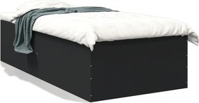 Rám postele černý 75 x 190 cm kompozitní dřevo 3280980
