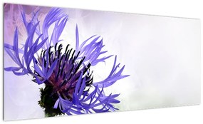 Obraz fialového květu (100x40cm)