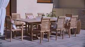 Nábytek Texim Faisal I. hranatý zahradní nábytek teak set 1+8