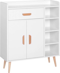 HOMCOM Konzolový stůl s úložným prostorem - Víceúčelový nábytek do jídelny, obýváku, koupelny a chodby 80x29,5x96 cm | Aosom