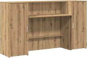 Recepční stůl dub artisan 180x50x103,5 cm kompozitní dřevo 3324213