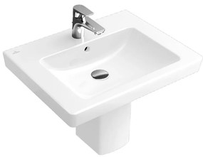 Villeroy & Boch Villeroy Boch SUBWAY 2.0: umyvadlo 600x470mm pro 1-otvorovou baterii, bílá Alpin, 71136001