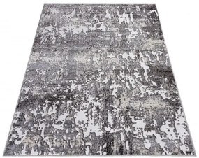 Moderní kusový koberec NIL 8019 1 644 Abstraktní šedý béžový bílý Rozměr: 120x170 cm