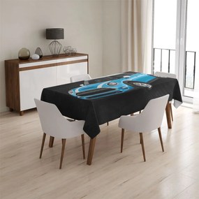 Sablio Ubrus Mini sedan Černé pozadí - 145x240 cm