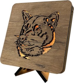 Li-Go "Akita Inu" lampa 19x19 cm provedení povrchu: bříza