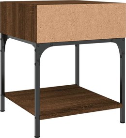 vidaXL Noční stolek 40 x 41 x 50 cm kompozitní dřevo [825881] Barva: hnědý dub