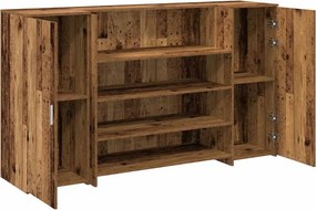 Recepční stůl starého dřeva 180x50x103,5 cm kompozitní dřevo 3324176