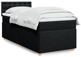 Box spring postel s matrací černá 80 x 200 cm textil 3286523