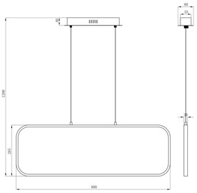 Globo 67262H - LED Lustr na lanku SILLA LED/24W/230V