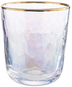 SMERALDA Sklenice se zlatým okrajem 280 ml