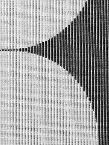 NORTHRUGS, Běhoun Duet Bowen 106244 Black/White - na ven i na doma, 80x250, černobílá, chodba / předsíň