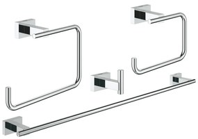 Grohe Essentials Cube - Sada doplňků do koupelny 4 v 1, chrom 40778001