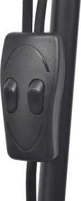 Stojací lampa černá 242733