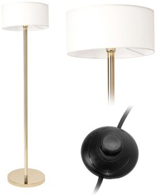 Toolight - Podlahová stojací lampa E27 APP966-3F, zlatá-bílá, OSW-04051
