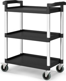 Costway 3patrový servírovací vozík, přepravní vozík pro velké zatížení