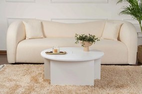 Designový konferenční stolek Zakwani II 90 cm bílý