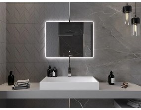 Mexen Sun, LED koupelnové zrcadlo s podsvícením 80x60 cm, 6000K, ochrana proti zamlžování, 9807-080-060-611-00